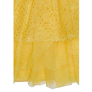 Disney Infant Baby Girl Princesses Belle Cinderella Tutu Dress, Yellow, 24 Months