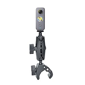 vgsion Motorcycle Mount for Insta360 One X3 / One X2 / One RS/One R/GoPro Hero, Double Ball Handlebar Mount for Action Camera