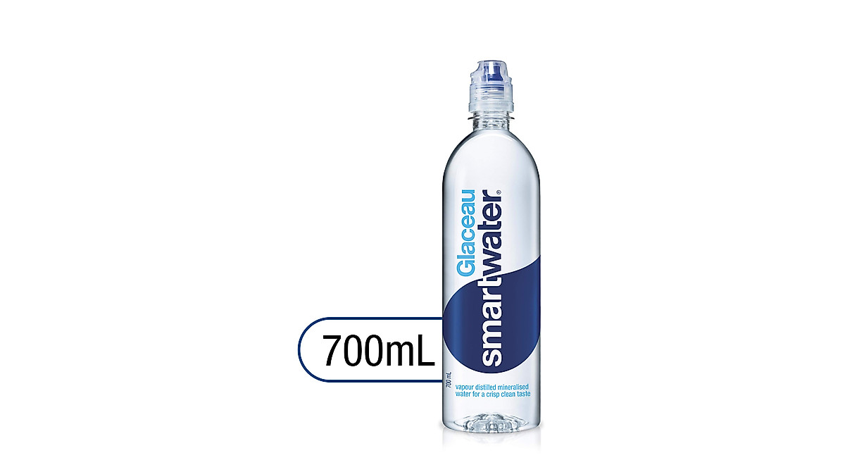 smartwater Smart Water Sports Cap, 700ml, 24 Pack, 23.7 Fl Ounce (Pack ...