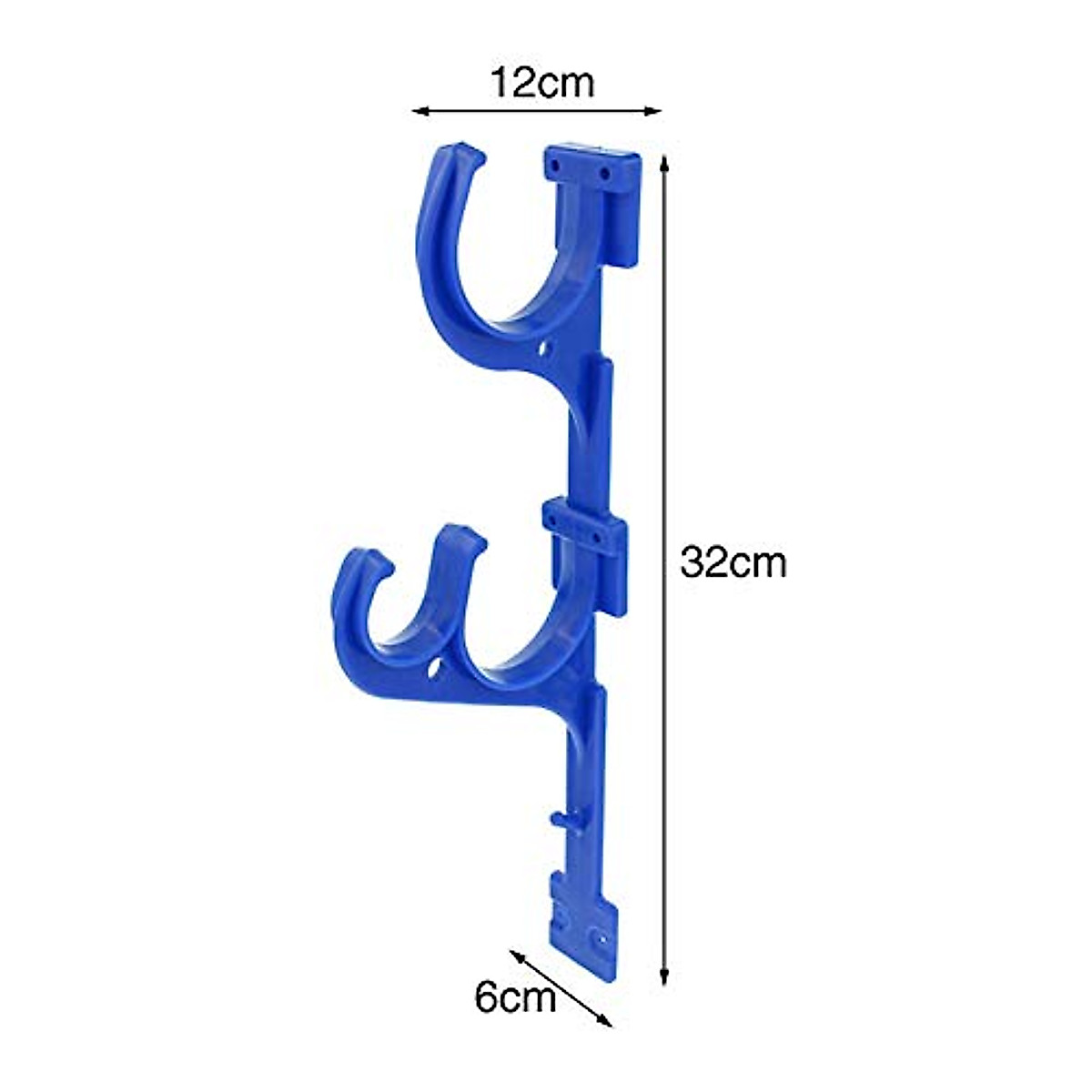 Feian Pole Hangers,Plastic Holder Set,Pool Pole Hanger Pool Hanger Hook for Pool Telescoping Pole,Leaf Rakes,Net,Vacuum Hose,Brushe and Garden Tools