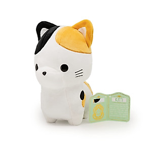 Bellzi Calico Kitty Cute Stuffed Animal Plush Toy - Adorable Soft Orange, Black, and White Cat Toy Plushies and Gifts - Perfect Present for Kids, Babies, Toddlers - Cali