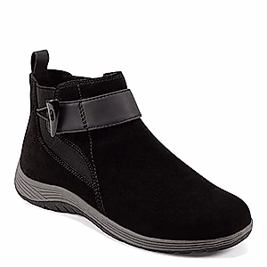 Easy Spirit Women's HADELY Ankle Boot, Black 001, 9 Wide