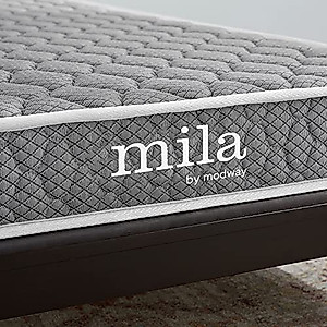 Modway Mila 6” Narrow Twin Mattress - Firm 6 Inch- 10-Year Warranty