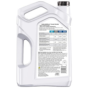Shell Rotella T4 Triple Protection Conventional 15W-40 Diesel Engine Oil (1-Gallon, Case of 3)