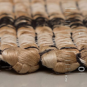Eco Crave 2x3 Ft Small Jute Natural Area Rug, 100% Hand Woven Rug for Indoor Front Entrance Kitchen & Bathrooms, Low-Pile Floor Carpet, Premium Quality Home Decor.