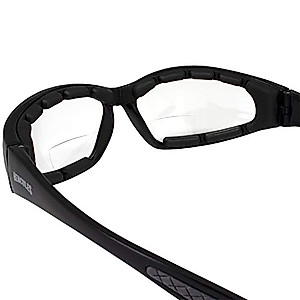 Global Vision Hercules Bifocal Anti-Fog Safety Glasses with EVA Foam, Clear Lens (2.50)