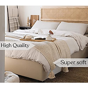 A1HC Chunky Knit Blanket, Organic Cotton, Couch Bed Soft Cotton Throw Blanket Large, 50x70 Inches