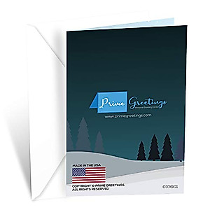 Christmas Card Brother In Law | Made in America | Eco-Friendly | Thick Card Stock with Premium Envelope 5in x 7.75in | Packaged in Protective Mailer | Prime Greetings