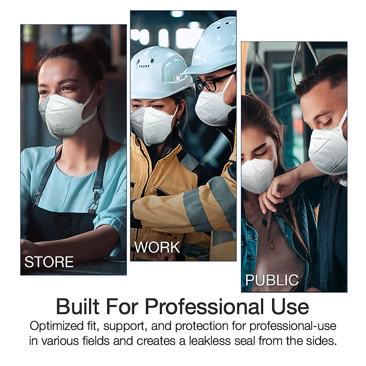 N95 Mask Respirator [ Made in USA ] NIOSH Certified N95 Particulate Respirators Face Mask (Pack of 30)