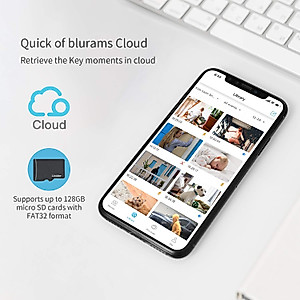 blurams Cameras for Home Security Indoor Camera w/Motion Detection, Two-Way Audio, Night Vision, Instant Alerts | Compatible with Alexa and Google, Cloud and Local Storage Available