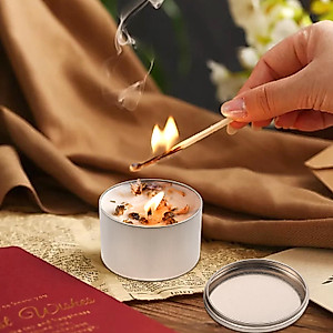 YJHSS Candle Tins 8 OZ, Set of 24 Premium Matte Full Rose Gold Candle Jars for Candle Making, 8oz Candle Tin with Lids for Candle Making, Bulk Empty Candle Containers for Small Business - Gold