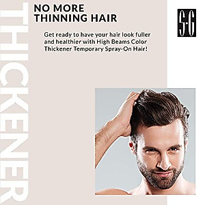 Salon Grafix High Beams Color Thickener Temporary Spray - Black for Unisex - 2.7 oz Hair Color