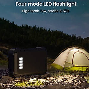 TECHSMARTER 30000mah Rugged & Waterproof 45W USB-C PD Heavy Duty Power Bank, Portable Charger for Camping, Outdoor with Flashlight. Compatible with iPhone, Galaxy, iPad, MacBook, Steam Deck