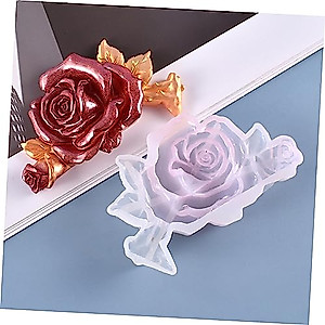Didiseaon 1pc Ornament Silicone Mold Resin Silicone Molds Car Trim Resin Tray Resin Brooch Resin Casting Molds Agate Silicone Desktop Ornament Casting Mould Rose Making Tray Ornament Mold