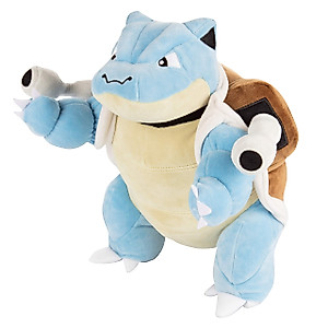 Pokemon 12" Blastoise Large Plush - Squirtle Evolution Figure - Officially Licensed - Authentic Soft Stuffed Animal Toy - Valentine's Day & Easter Basket Stuffer Gift for Kids, Boys, Girls - 2+