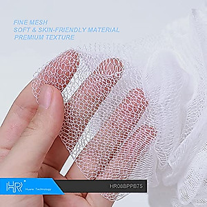 Loofah Sponge 75g Bath Sponge Exfoiating Body Scrubber HR Huare Technology Shower Loofah 3 Pack, Stocking Stuffers Xmas Gift Set for Family and Friends