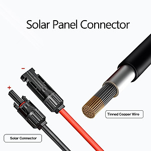 Solar Connectors Y Branch Solar Panel Connector, Solar Cable, Wire Plug Tool Kit for Solar Panel(M/FF+F/MM)