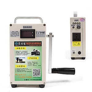 Hand Crank Generator With Outlets USB 150W Hand Powered Generator Portable For Emergency Electric Camping Outdoor Home Use Lightweight 2 Kg