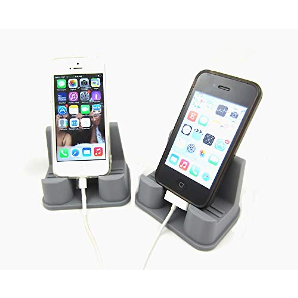 PhoneProp - Universal Fit Soft Flexible Smartphone Stand - Durable FDA High Grade Silicone - Color Gray