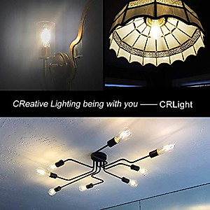 CRLight Dimmable LED Edison Bulb 4W 2700K Warm White, 400LM 40W Incandescent Equivalent Vintage ST64 / ST21 E26 Clear Glass LED Filament Bulbs, Pack of 6