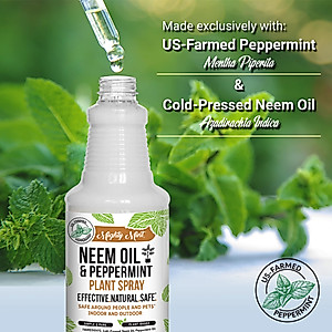 Mighty Mint Neem Oil & Peppermint Cold-Pressed, Natural Plant Spray, 16oz