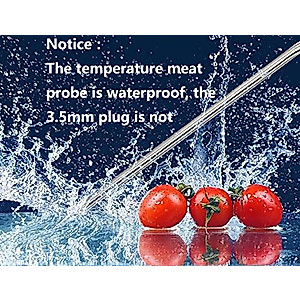 Replacement for Traeger Meat Probe ,Compatible with Traeger Wood Pellet Grills and Smoker ,Equipped with Stainless Steel Grill Holder kit 2 Pack