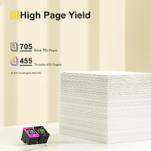 SHEENGO Remanufactured Ink Cartridge Replacement for HP 67XL Ink Cartridges Black Color Combo Pack for Envy 6055e 6055 6052 6075 Envy Pro 6455e 6455 6475 6458 DeskJet 4155 2755e 2755 (Black, Color)