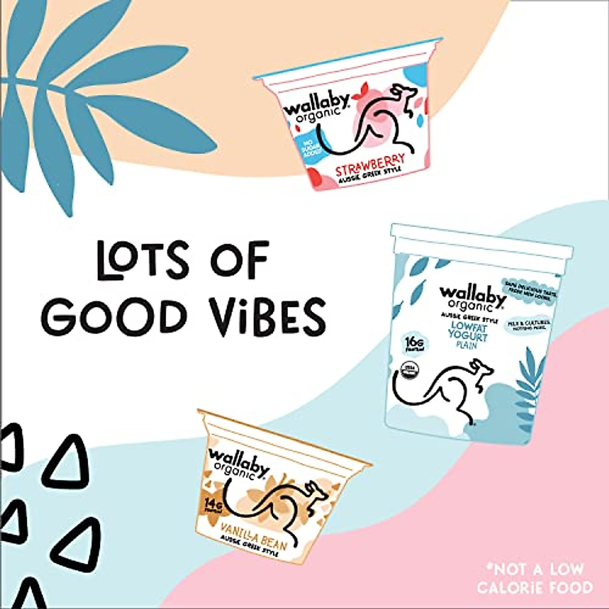 Wallaby Organic Aussie Greek Low Fat Yogurt, Plain, 32 oz. USDA Organic