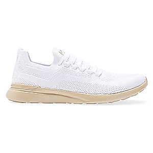 APL: Athletic Propulsion Labs Women's Techloom Breeze Shoes, White/Champagne, 8.5