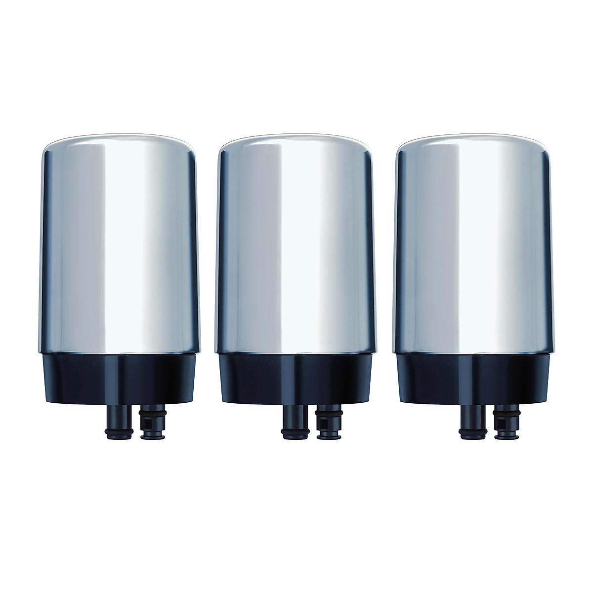 Brita Water Filter Replacements for Sink, Faucet Mount Water Filtration System for Tap Water, Reduces 99% of Lead, Chrome, 2 Count