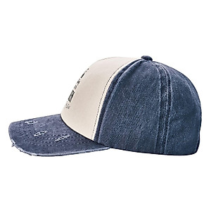 Jelly Music Roll Unisex Vintage Washed Distressed Baseball-Cap Twill Adjustable Dad-Hat Navy Blue