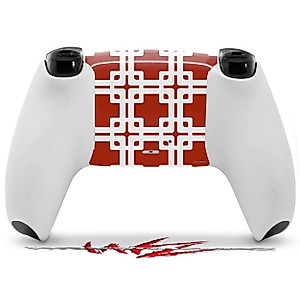 WraptorSkinz Skin Wrap compatible with Sony PS5 DualSense Controller Boxed Red Dark (CONTROLLER NOT INCLUDED)