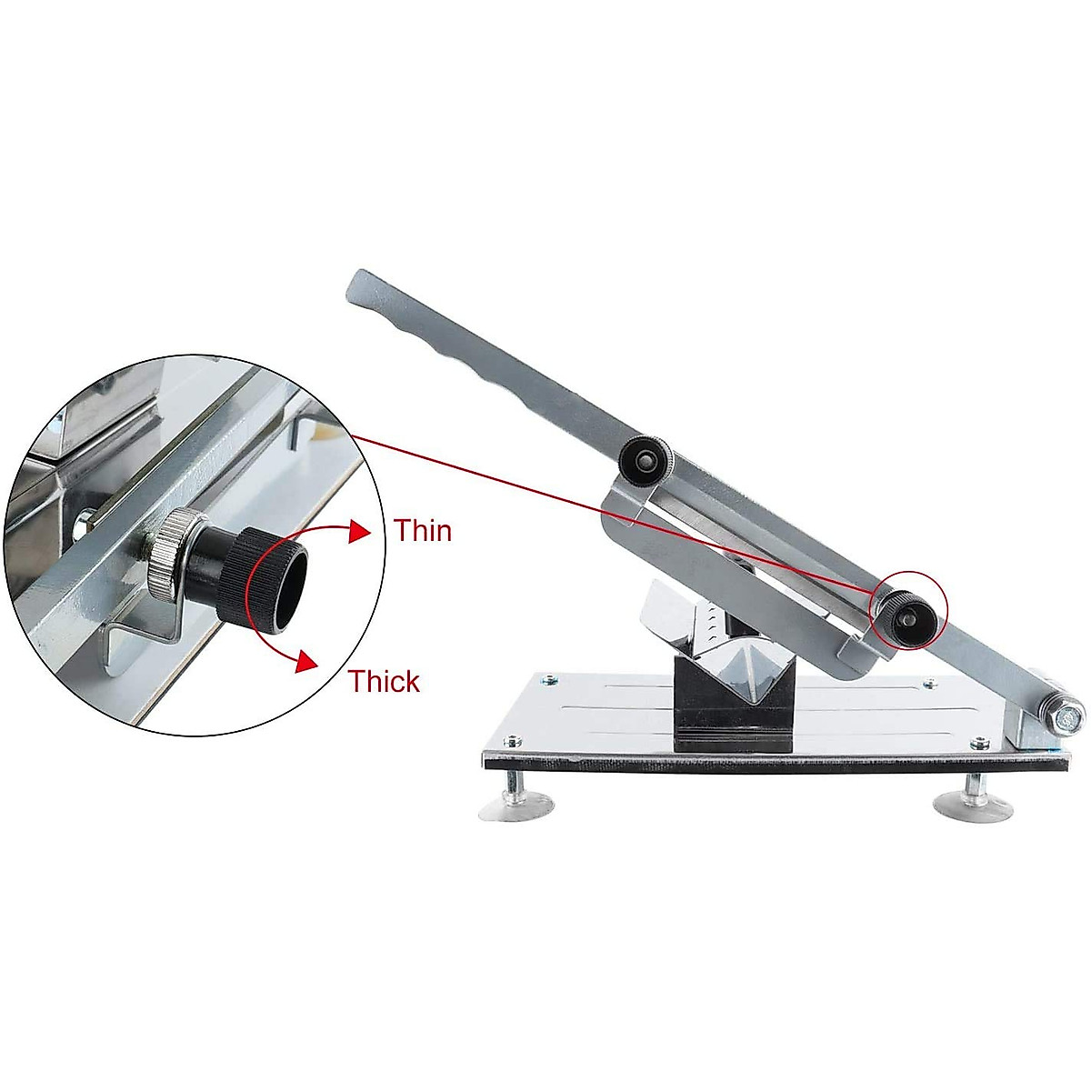 HYDDNice Meat Slicer Stainless Manual Meat Cutter Slicing Machine RollMeat Slicer Vegetable Meat Cheese Food Slicer Meat Cleavers for Home Kitche