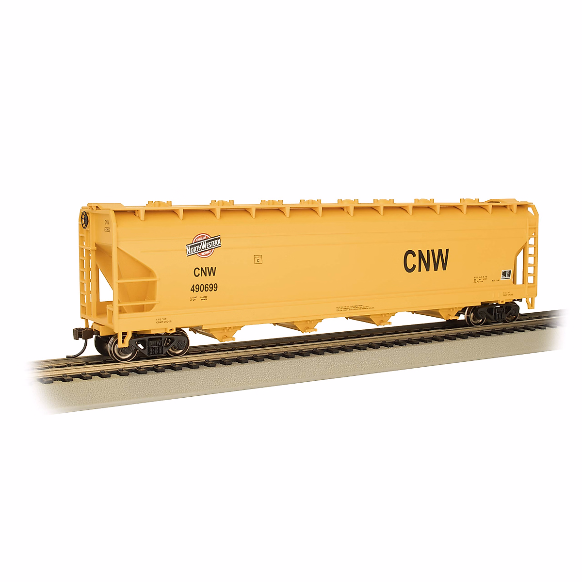 Bachmann Trains - 56' ACF Center Flow Hopper - Chicago & North Western - HO Scale