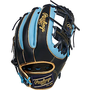 Rawlings | HEART OF THE HIDE R2G Baseball Glove | Right Hand Throw | 11.5" - Pro I-Web | Navy/Columbia Blue