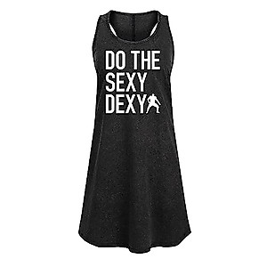 Instant Message - Do The Sexy Dexy - Women's Sleeveless Shift Dress - Size Small Black