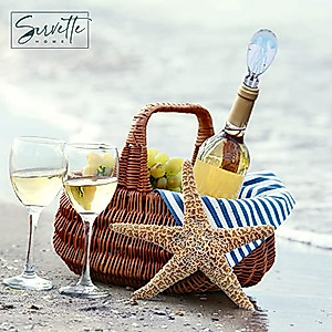 Glass Jelly Fish Wine Stopper - Light Blue