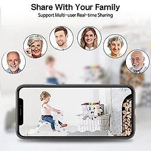 ViewHope Indoor Pet Security Camera - 2K WiFi Pet Camera, 2.4G & 5G Dual Band WiFi Indoor Security Camera 360, Pet Camera with Phone App, Dog Camera with Speaker, Indoor Cameras for Home Security