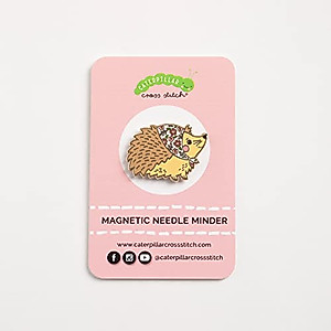 Needle Minder - Hedgehog for Cross Stitch, Sewing, Embroidery and Needlework Accessories, Enamel and Magnetic