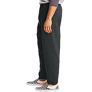 Hanes Men's EcoSmart Non-Pocket Sweatpant (Pack of 2), charcoal heather, 2XL