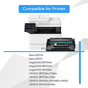 TRUE IMAGE Compatible Toner Cartridge Replacement for Canon 057H 057 CRG-057H Work with ImageCLASS MF445dw LBP226dw LBP227dw LBP228dw MF448dw MF449dw LBP226 MF445 Printer Ink (Black, 1-Pack)