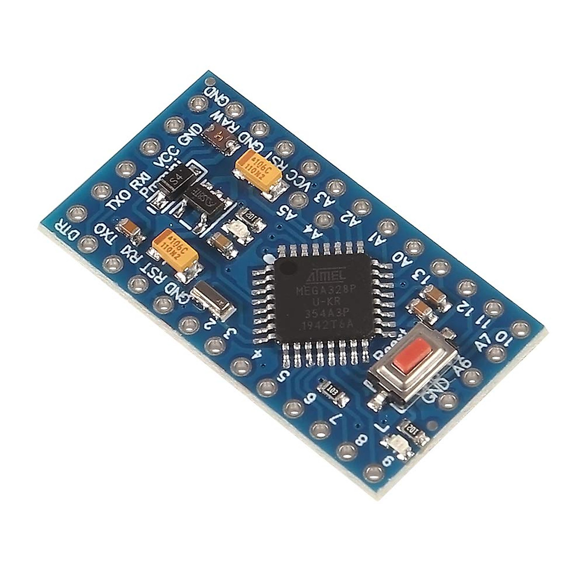 AITRIP 3pack PRO Mini Atmega328P-AU 5V/16MHz Development Board Microcontroller Bootloadered with Pin Headers for Arduino (3pcs)