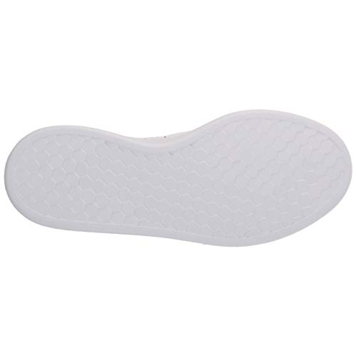 adidas Women's Advantage Tennis Shoe, White/White/Copper Metallic, 9