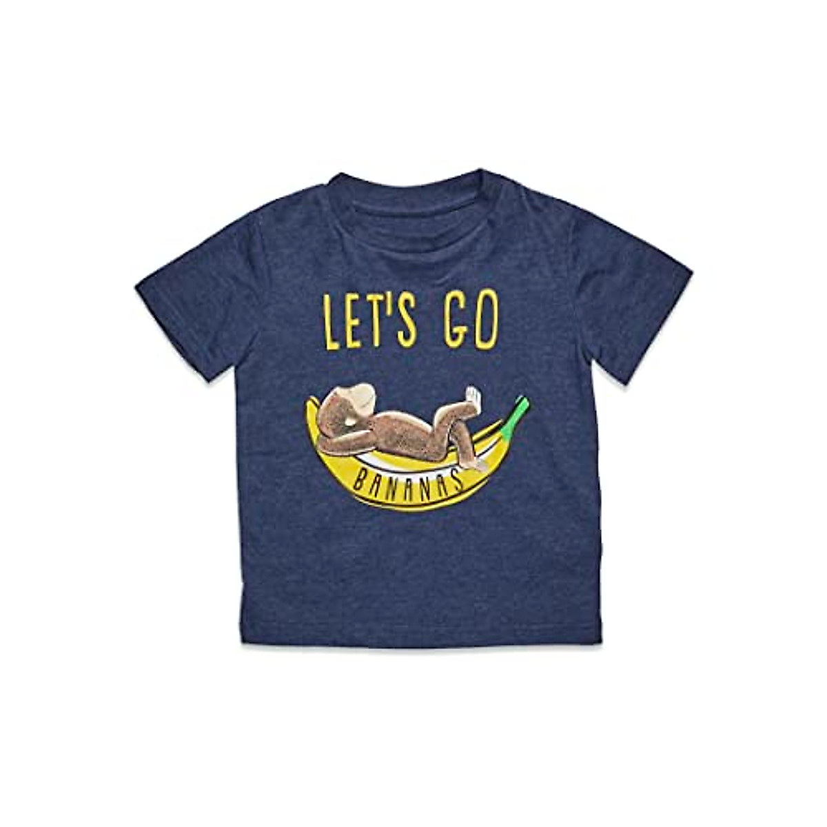 Curious George Infant Baby Boys 2 Pack Graphic T-Shirts Gray/Blue 18 Months