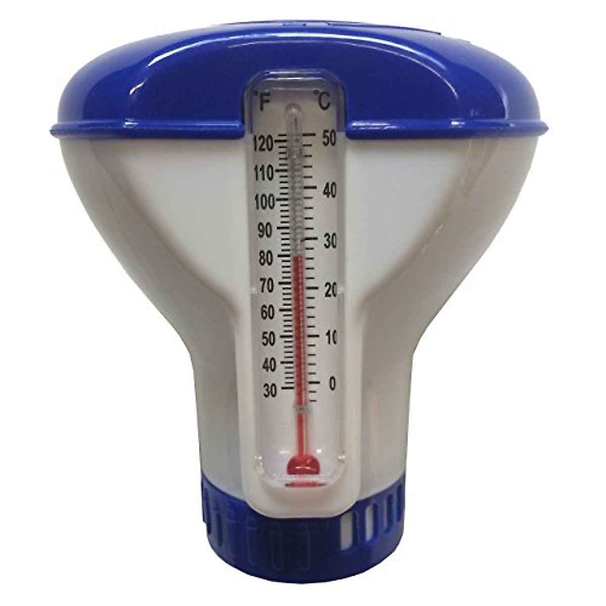 ATIE Floating 1" Mini Small Chlorine Tablet Dispenser with Built-in Floating Thermometer for Pool, Spa, Hot Tub, Fountain, Perfect for Inflatable Above-Ground Pools