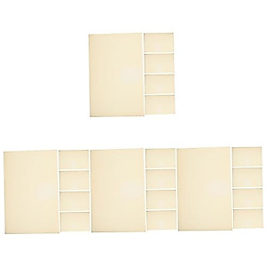 Cabilock 20 Pcs Storage Box Sponge Pad Necklace Display Stand Black Foam Ring Insert Earrings Showcase Tray Ring Display Pad Ring Display Stand Ring Holder Insert White Bracket Lining