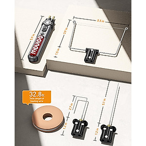 DOINOW 6 in 1 Cordless Hot Wire Foam Cutter Kit, Upgraded Hot Knife Foam Cutter, LED Light & USB-C Charging, 1022℉ Foam Cutter Tool for Small Project, Styrofoam Carving, Crafting