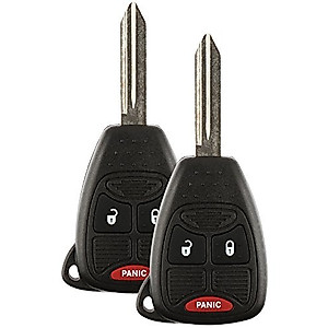 Discount Keyless Replacement Uncut Car Keyless Entry Remote Fob Key Compatible with OHT692713AA, OHT692427AA, KOBDT04A (2 Pack)