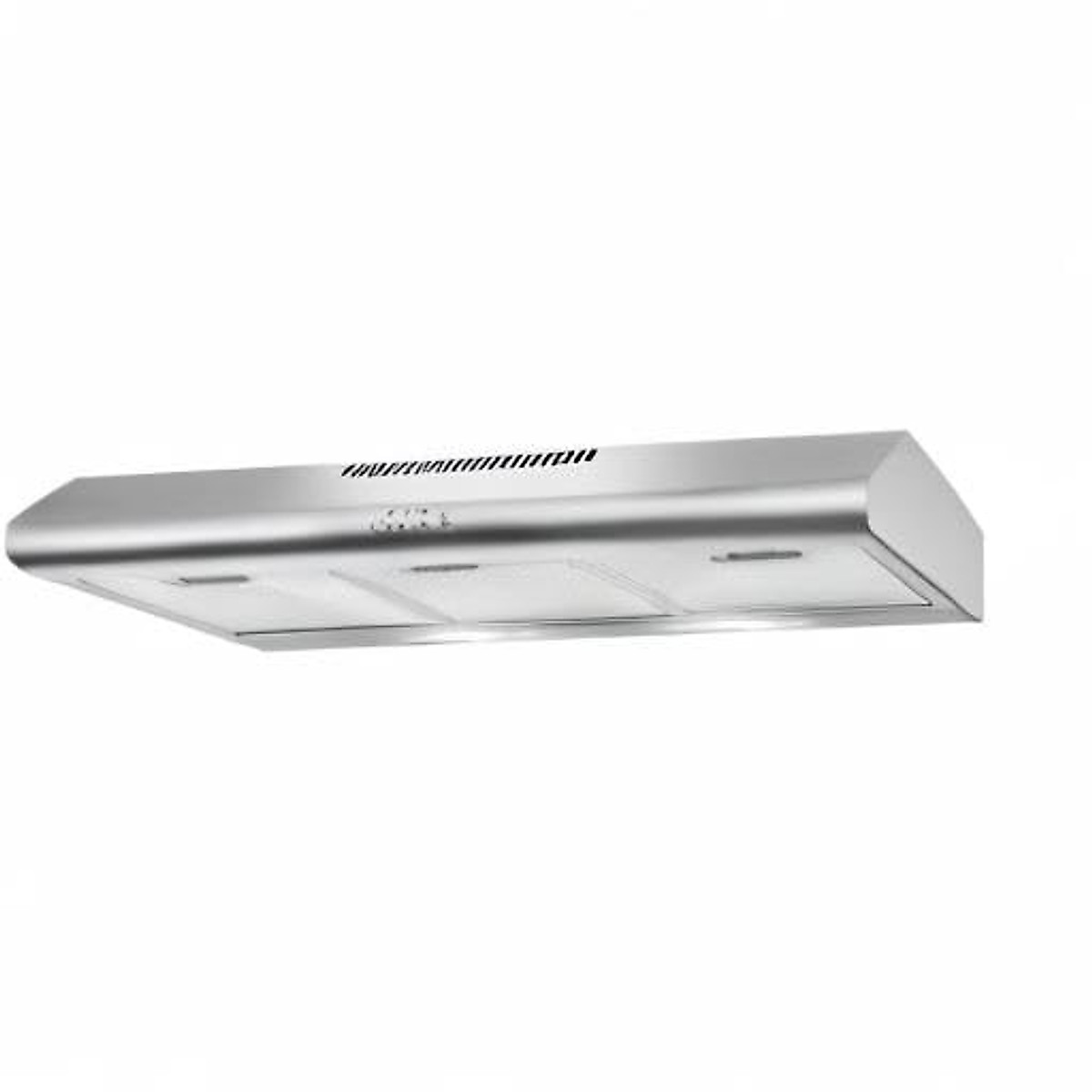 COSMO COS-5MU36 36 in. Delta Collection Ducted Under Cabinet Range Hood, Button Controls, Reusable Filters, LED Lights, Stainless Steel