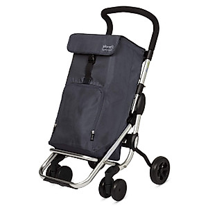 Playmarket Playcare Folding Shopping Cart with Swivel Wheels, Gris Marengo